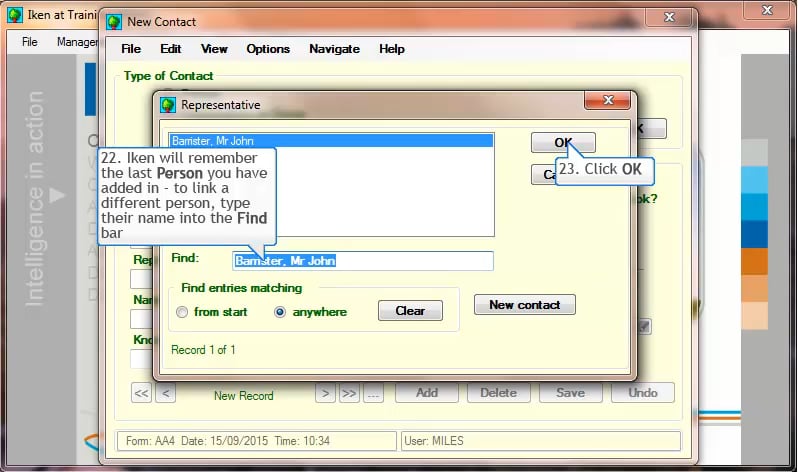 Iken Training: How to add a Contact on Vimeo