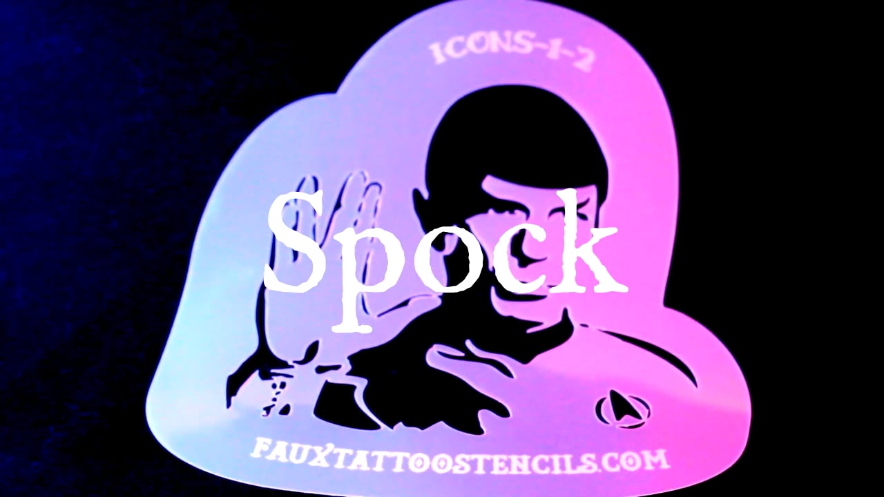 Faux Tattoo Stencils Spock Stencil Preview on Vimeo