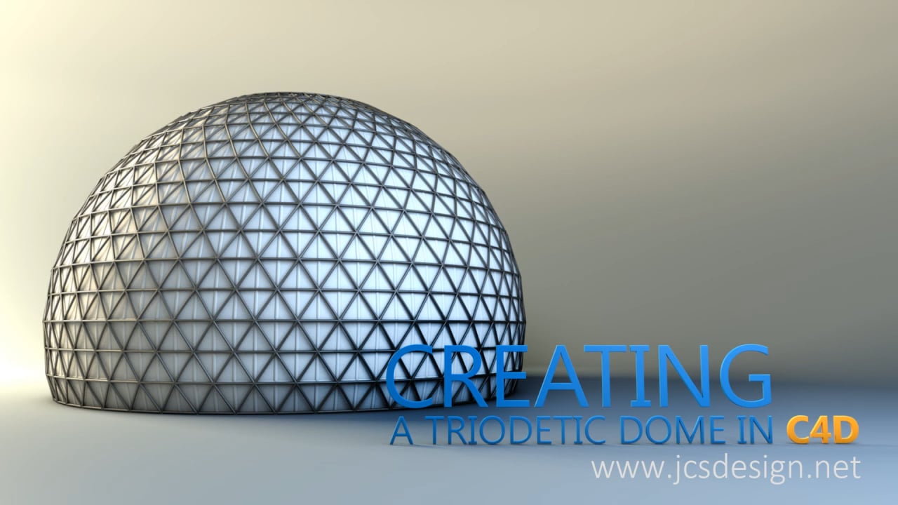 Creating a Triodetic / Geodesic Dome in C4D on Vimeo