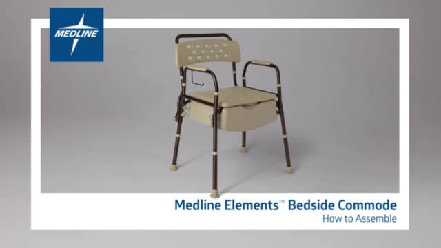 Medline Elements Bedside Commode on Vimeo
