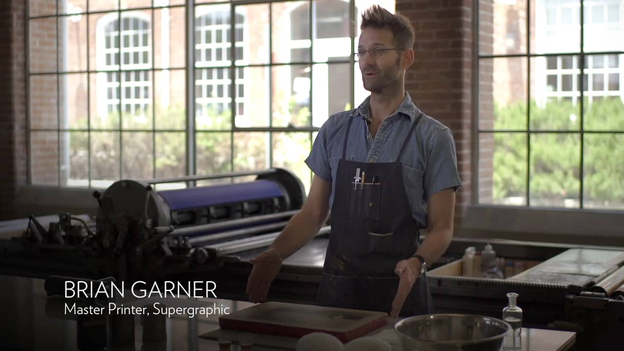 Brian Garner on the Process of Making a Lithograph on Vimeo
