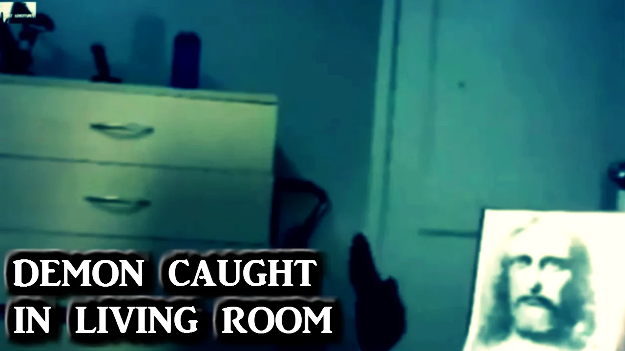 Demon caught on camera in living room