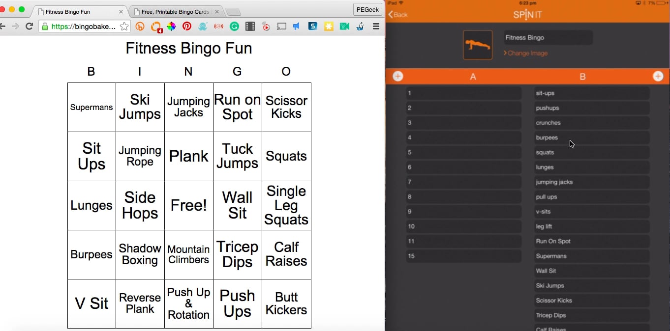 Fitness Bingo Fun on Vimeo