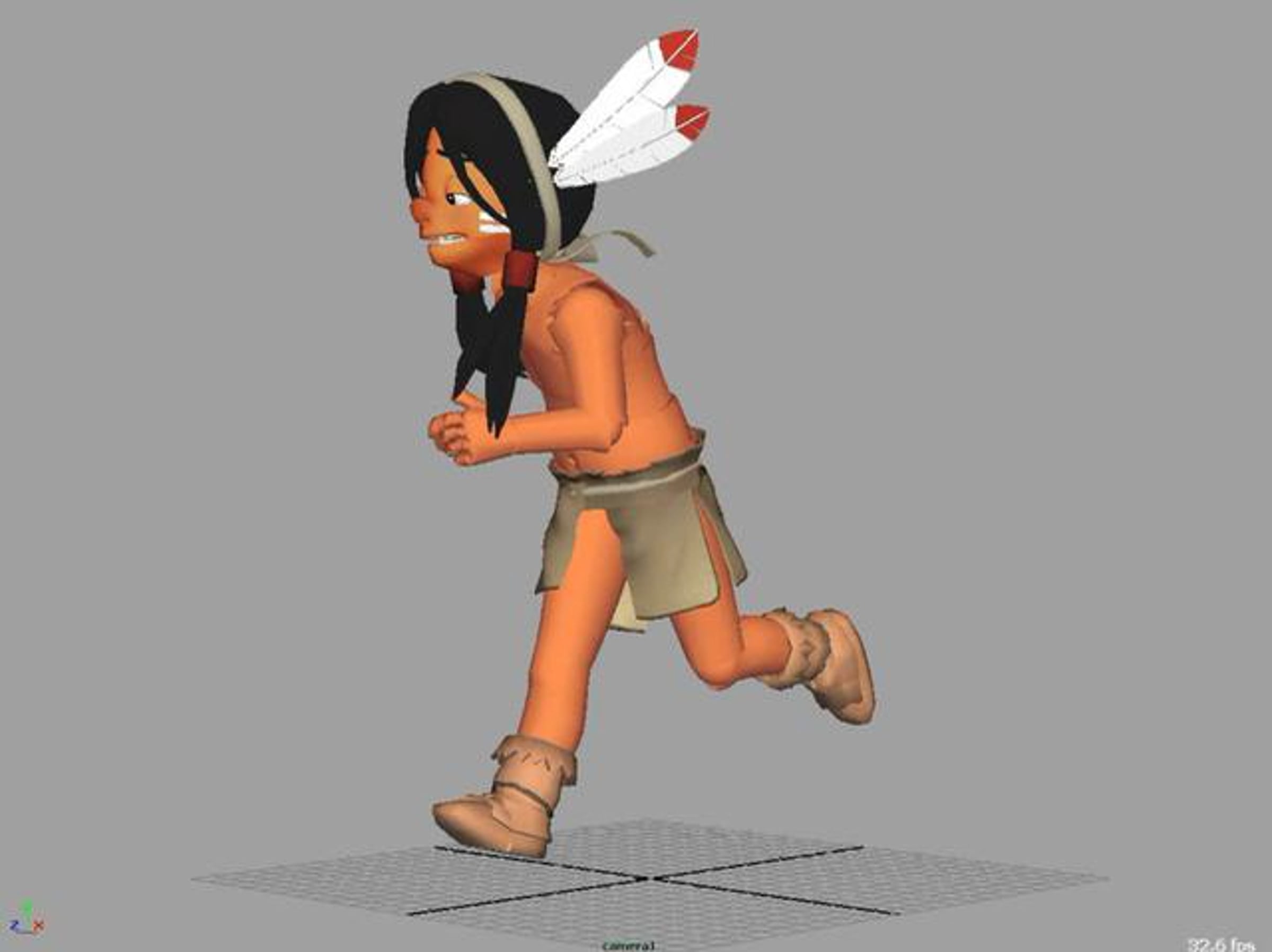 Small Indian Dude Run Cycle