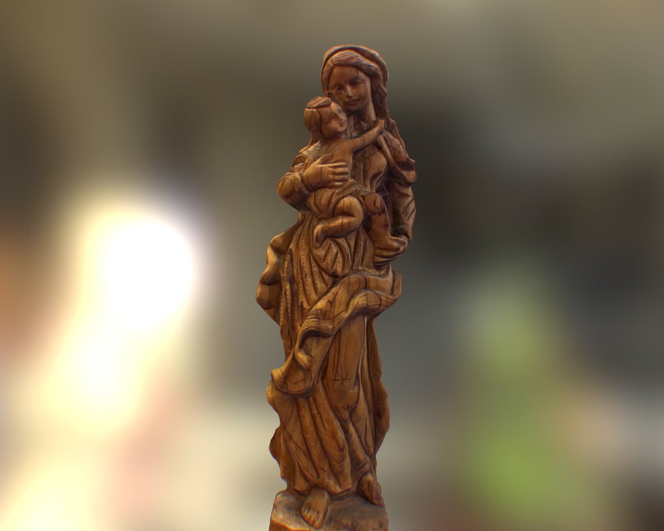 wooden lady statue on Vimeo
