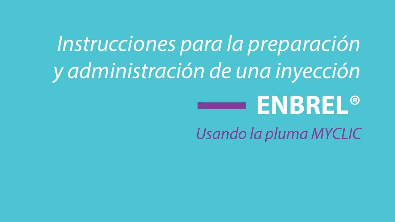 Instrucciones para la administración de Enbrel (etanercept) on Vimeo