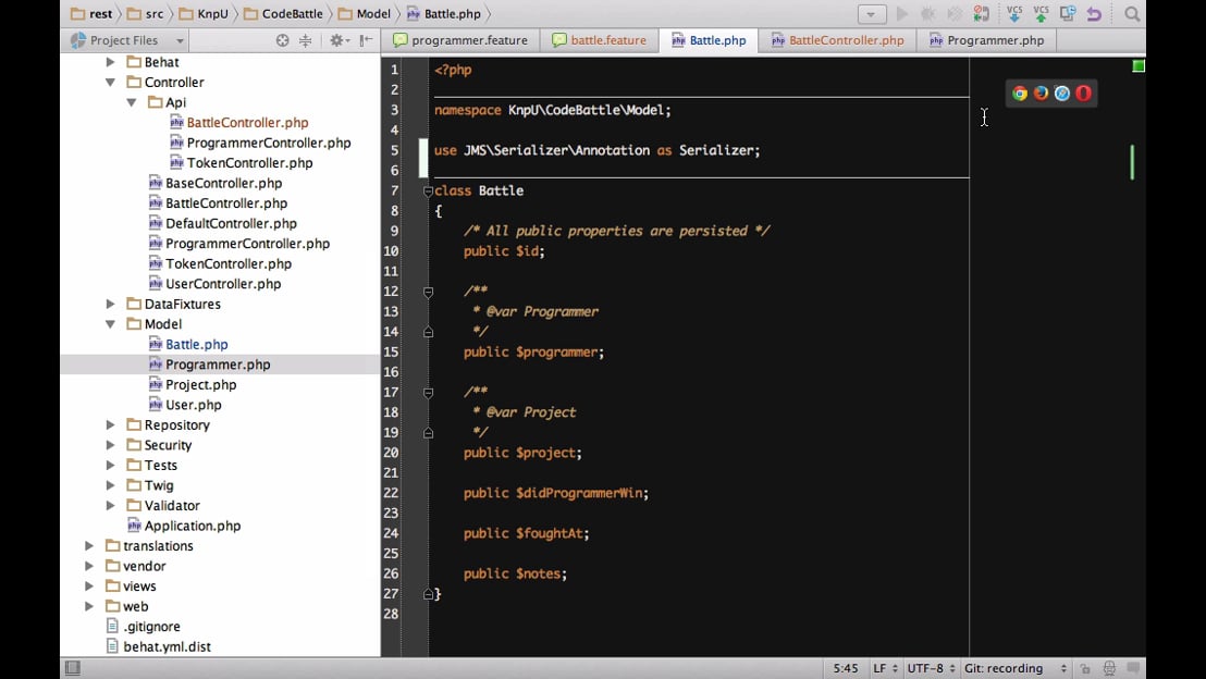 Battles And Programmer Link Them Restful Apis In The Real World Course 2 Symfonycasts