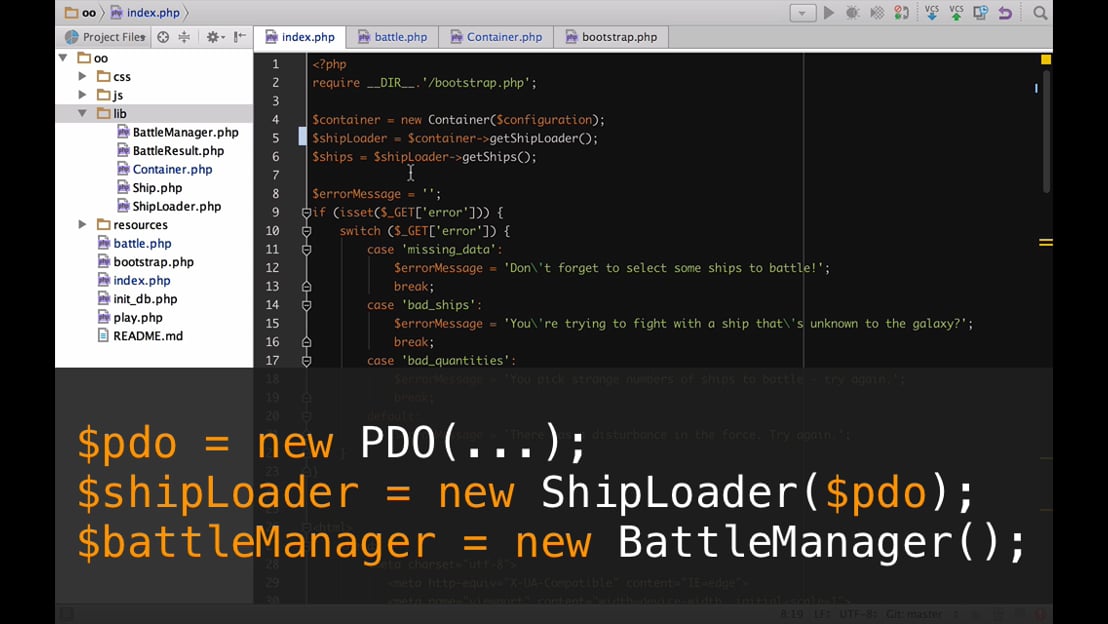 Container to the Rescue > OOP (Course 2): Services, Dependency Injection and Containers ...