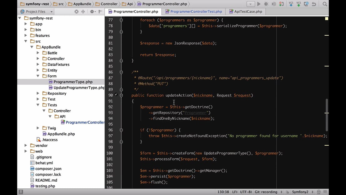 Patch Is Also For Updating Basically Symfony Restful Api Course 1 Symfonycasts