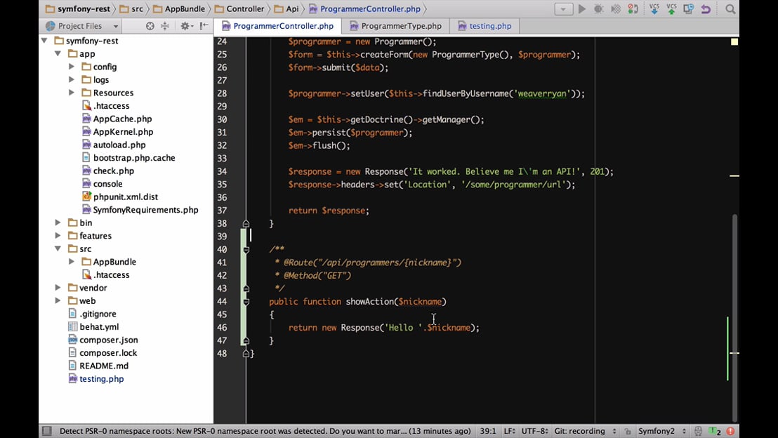 Get One Programmer Symfony Restful Api Course 1 Symfonycasts
