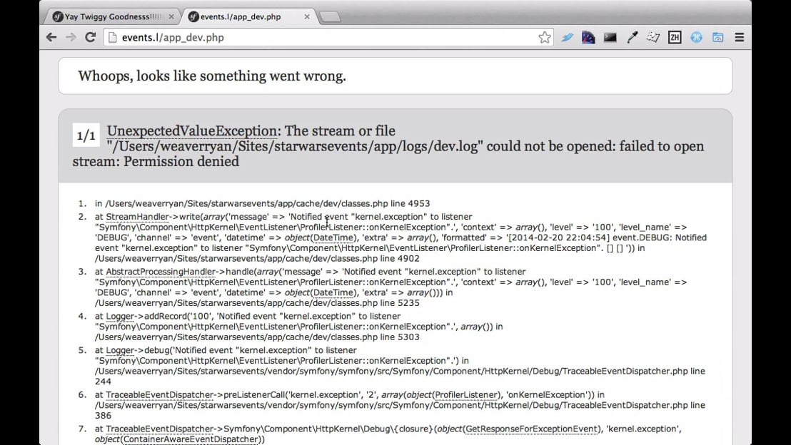 Virtual Host Setup Extravaganza Starting In Symfony2 Course 1 2 4