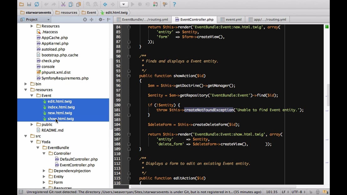 Code Generation Ftw Starting In Symfony2 Course 1 24 Symfonycasts 