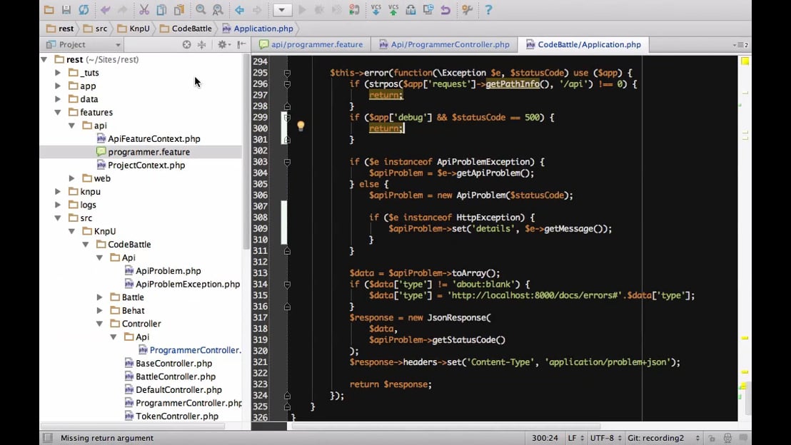 Exposing More Error Details Restful Apis In The Real World Course 1 Symfonycasts 