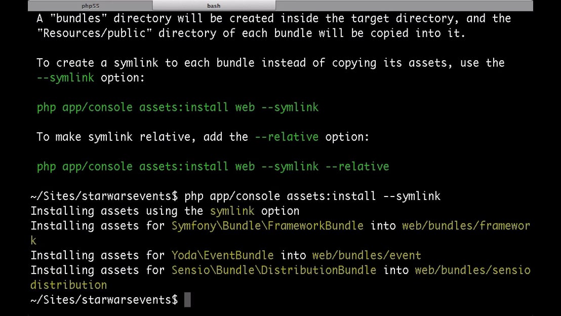 Less Ugly with CSS and JavaScript > Starting in Symfony2: Course 1 (2.4+) | SymfonyCasts