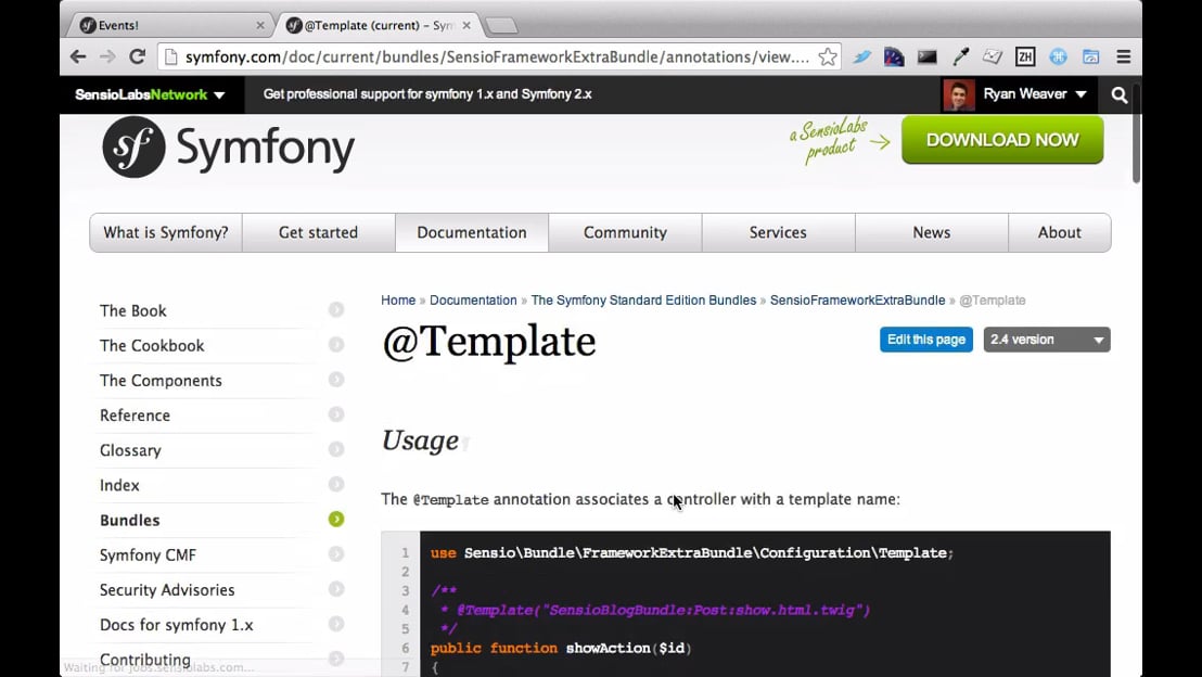 Do Less Work In The Controller Starting In Symfony2 Course 1 2 4