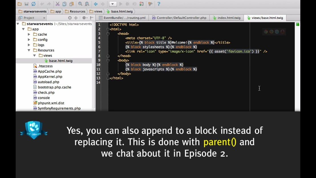 Twig Starting In Symfony2 Course 1 24 Symfonycasts