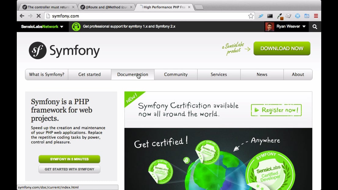 Creating A Login Form Part 1 Starting In Symfony2 Course 2 2 4 Symfonycasts