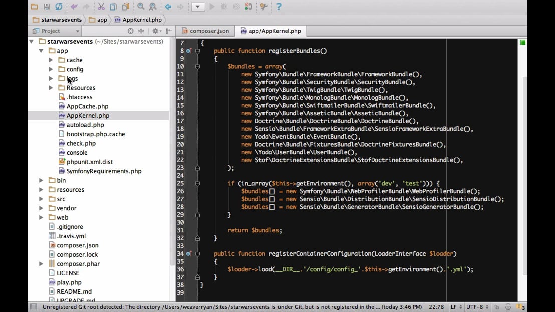 Doctrine Extensions Sluggable And Timestampable Starting In Symfony2 Course 3 24
