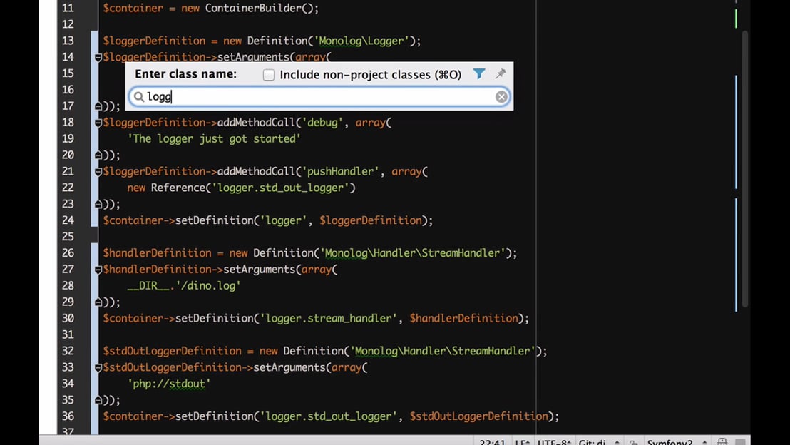 Definition Unlocked > Journey to the Center of Symfony: The Dependency Injection Container ...