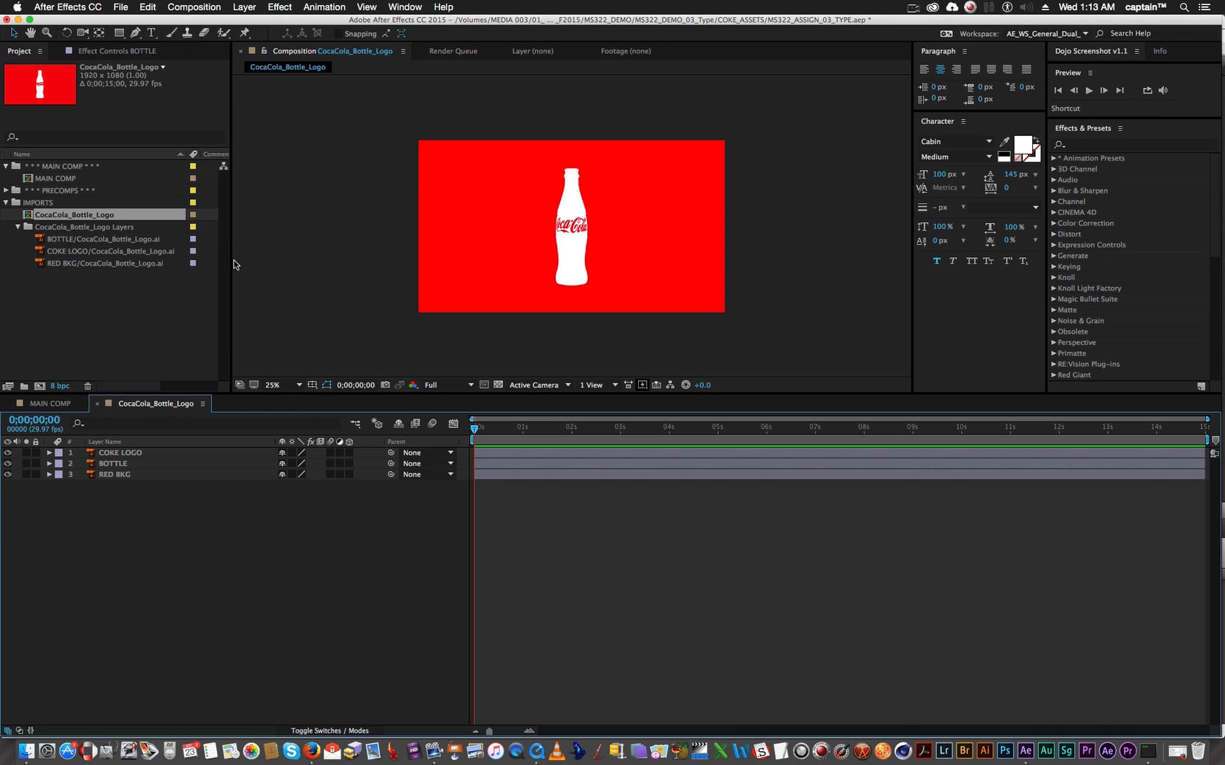 MS322 MoGraph Screencaps - MS322_DEMO_03_Type_Screencap on Vimeo