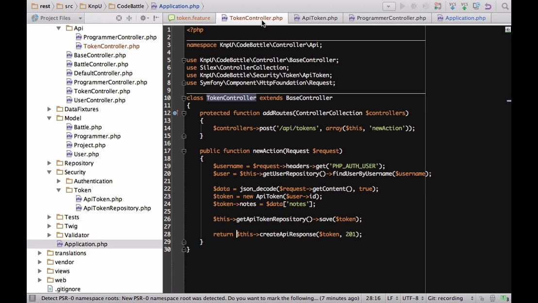 Creating Token Resources In The Api Restful Apis In The Real World