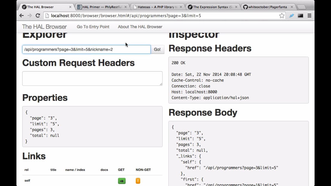 Filtering And Hateoas The Buzzword Restful Apis In The Real World Course 2 Symfonycasts 