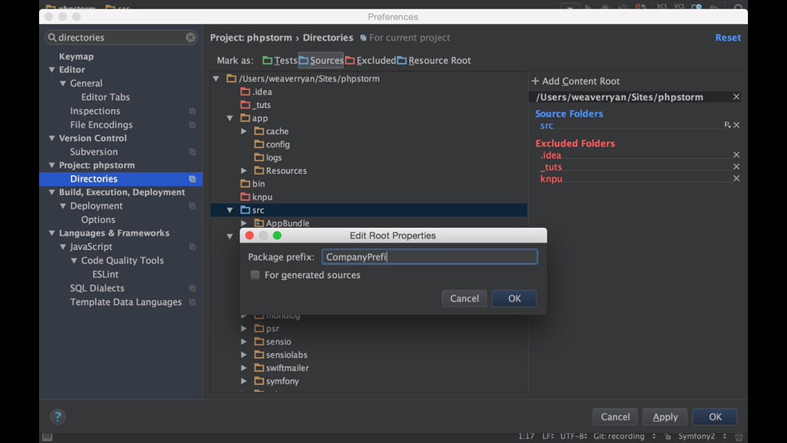 Namespaces > Lean and Mean Dev with PhpStorm (for Symfony) | SymfonyCasts