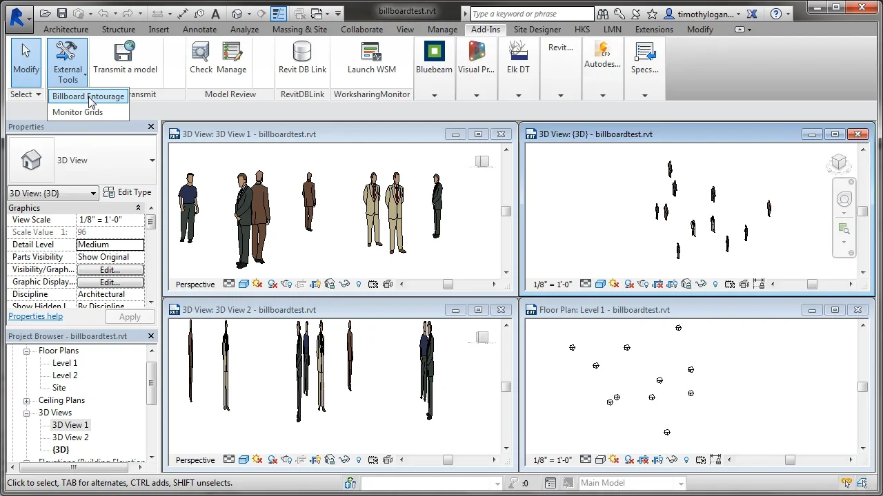 Billboard_Entourage For Revit on Vimeo
