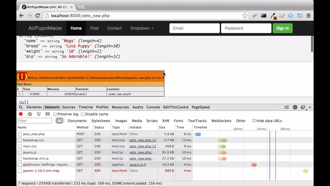 Reading Posted Form Data Course 2 How To Stop Worrying And Start Writing Php Symfonycasts 