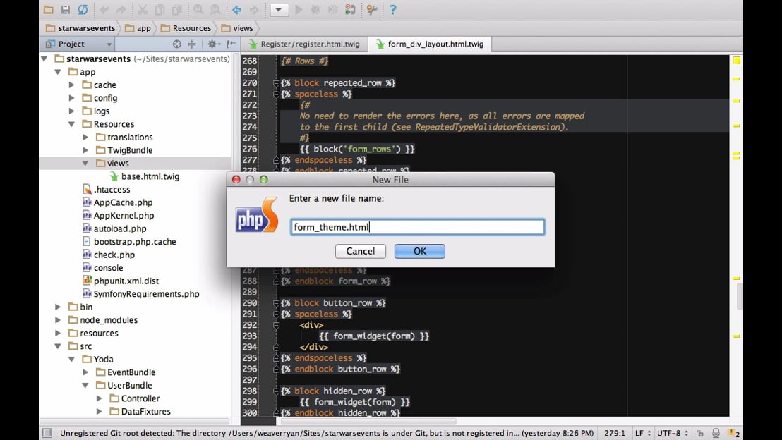 Form Template Customizations Starting In Symfony2 Course 4 2 4 Symfonycasts
