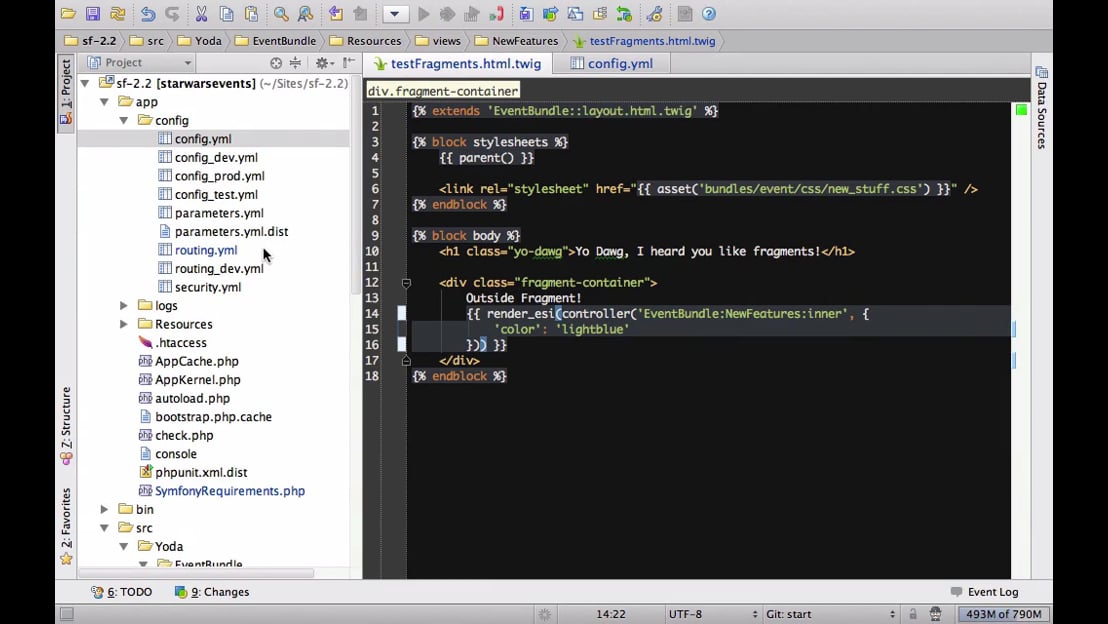 Hostname Routing > What's new in Symfony 2.2 + ESI Fragments Bonus | SymfonyCasts