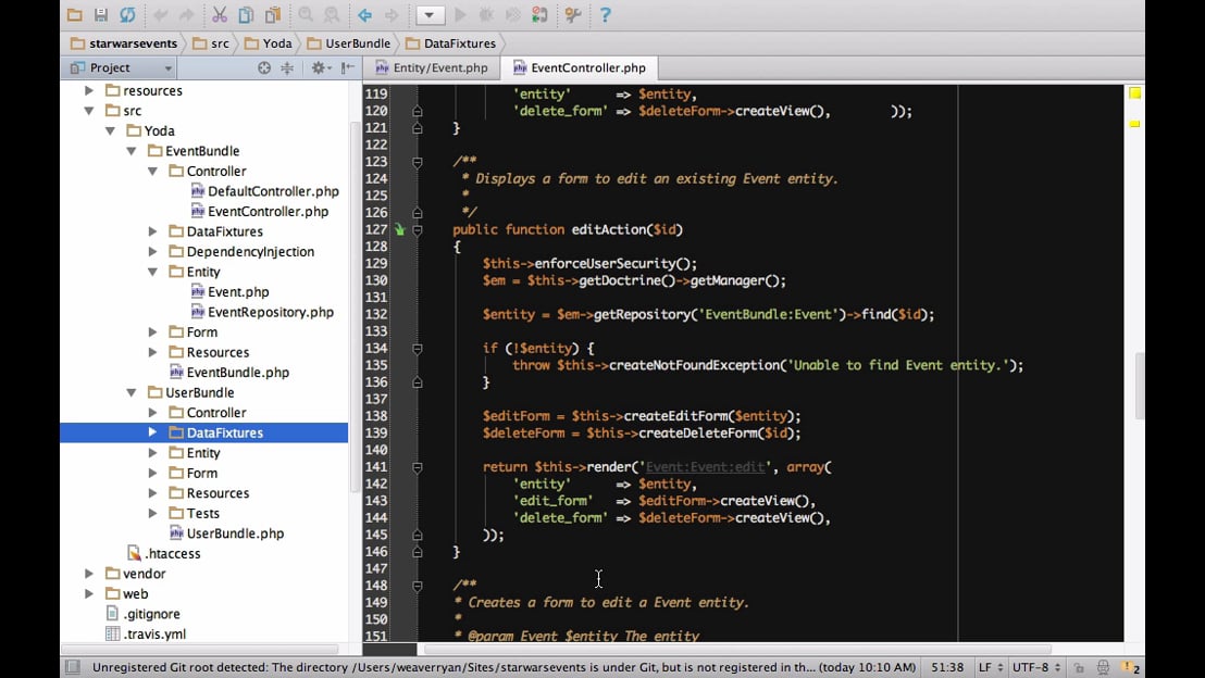 Restricting Edit Access To Owners Starting In Symfony2 Course 3 24