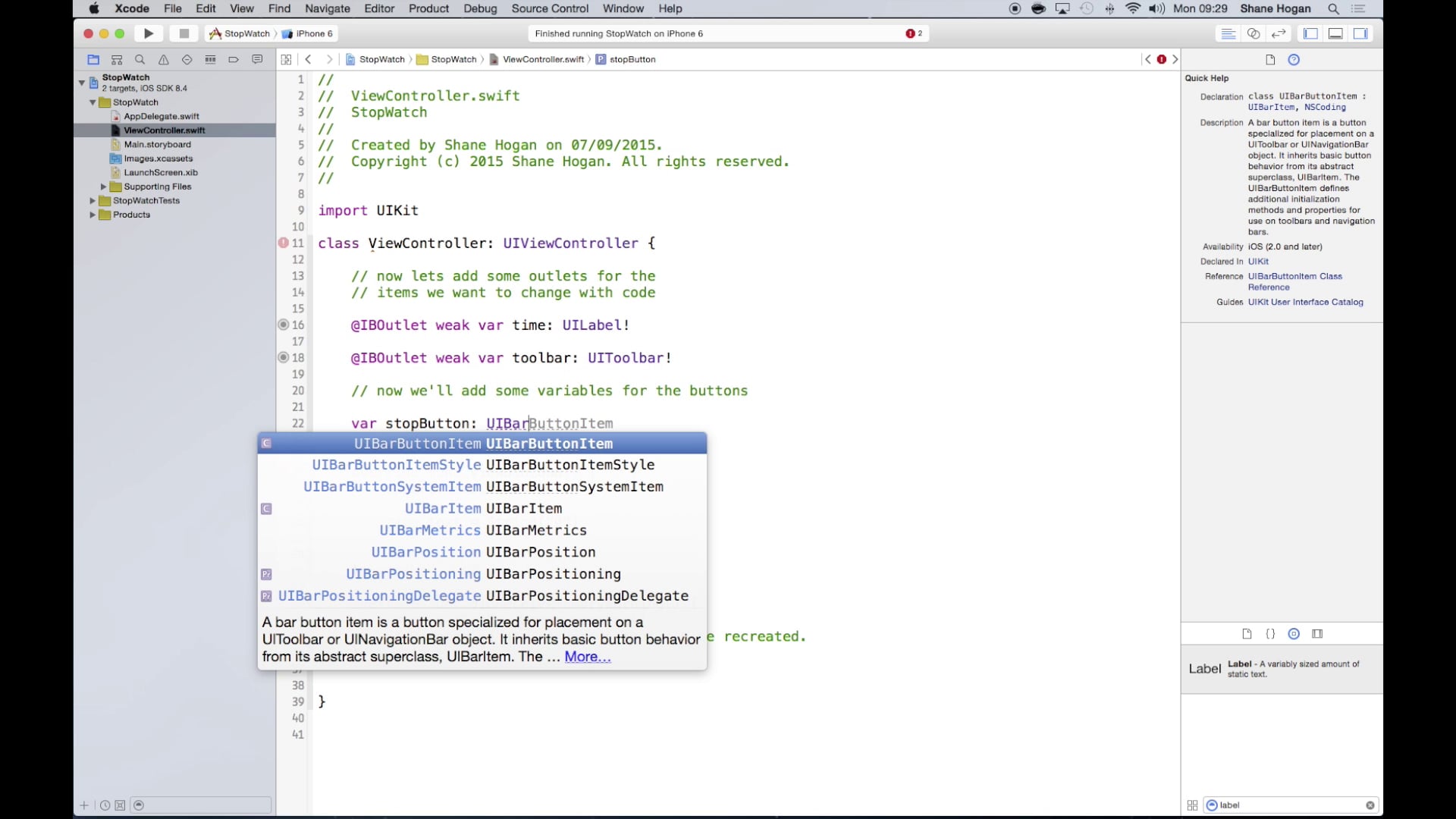 Create and swap out play and pause buttons programmatically using Xcode ...