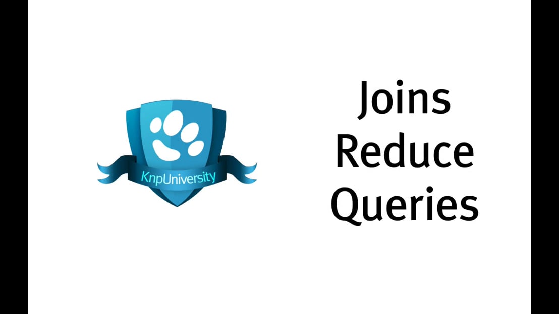 Joins And Addselect Reduce Queries Go Pro With Doctrine Queries Legacy Symfonycasts