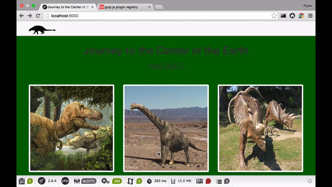 Bower Components out of web > Gulp! Refreshment for Your Frontend Assets | SymfonyCasts