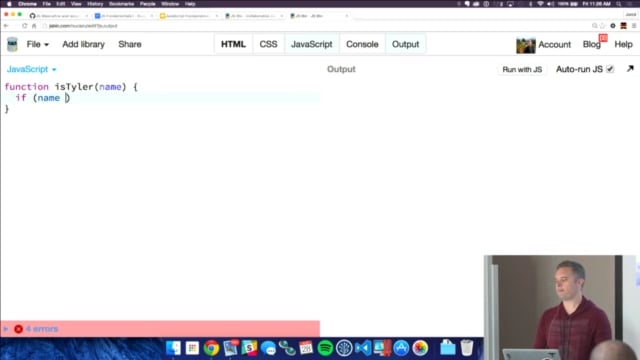 Javascript Basics - August 28, 2015 - Jared Stark on Vimeo