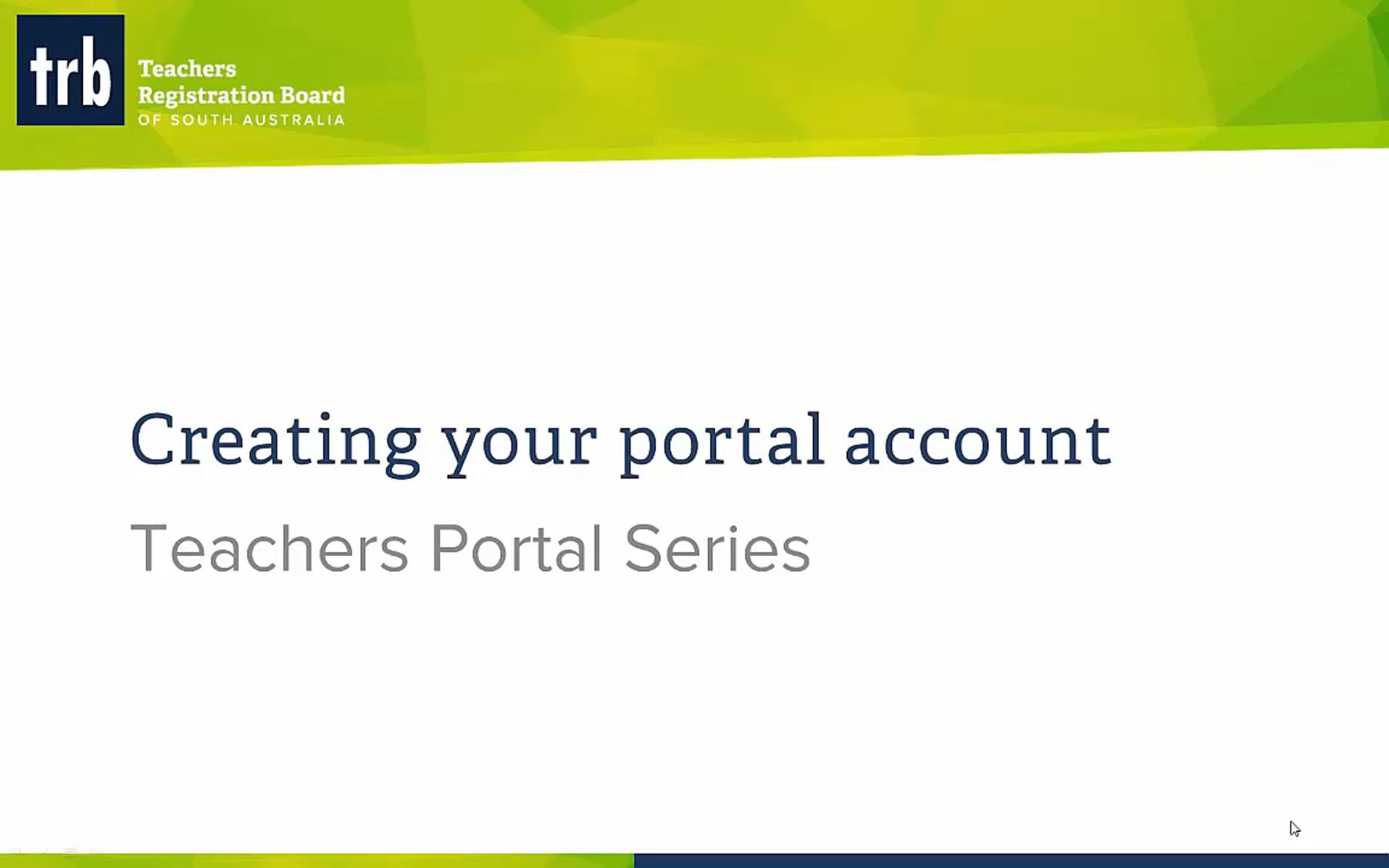 Creating your portal account