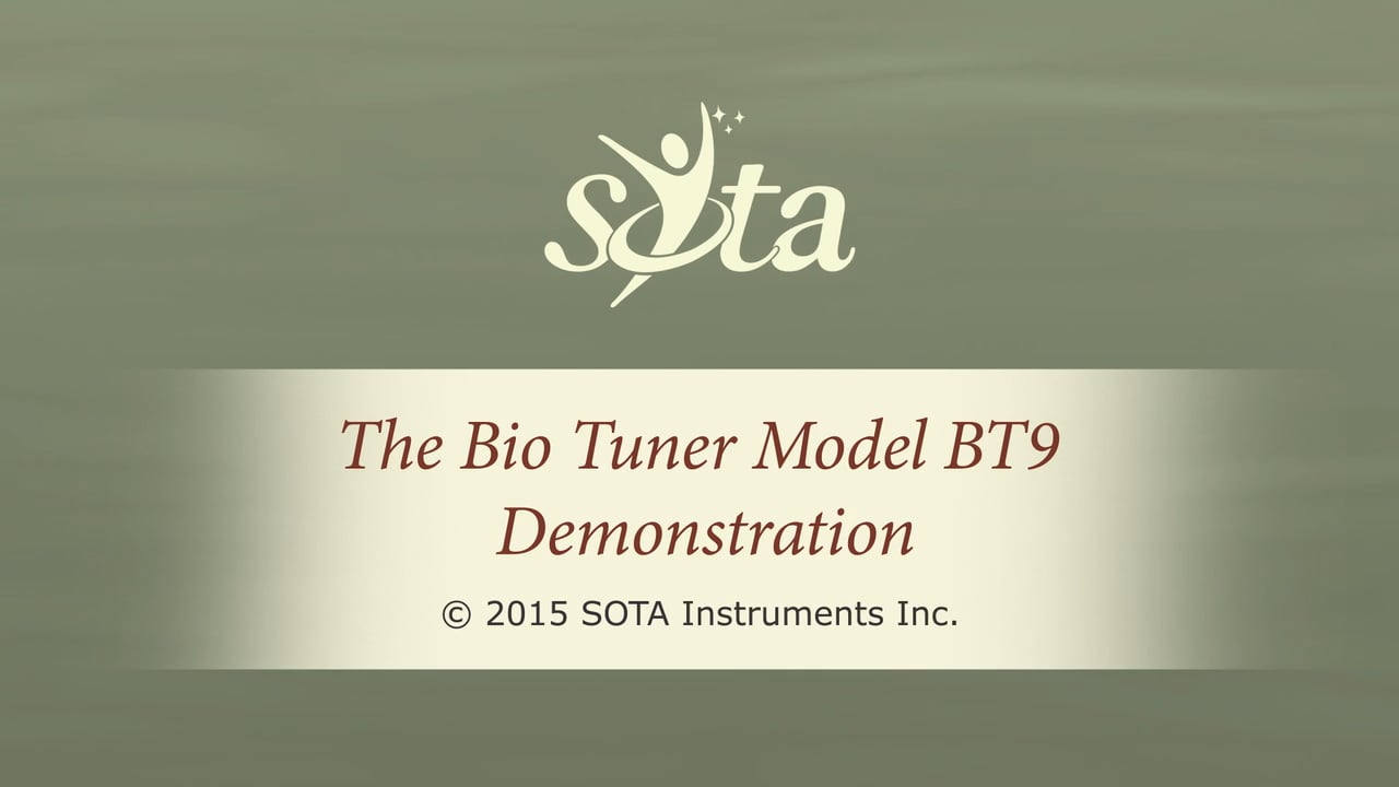 SOTA Bio Tuner - Model BT9 - Demonstration on Vimeo