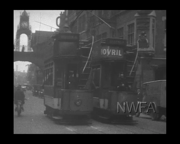 Glengarry Cinema Topical Film No. 4 [extract - Chester Trams]