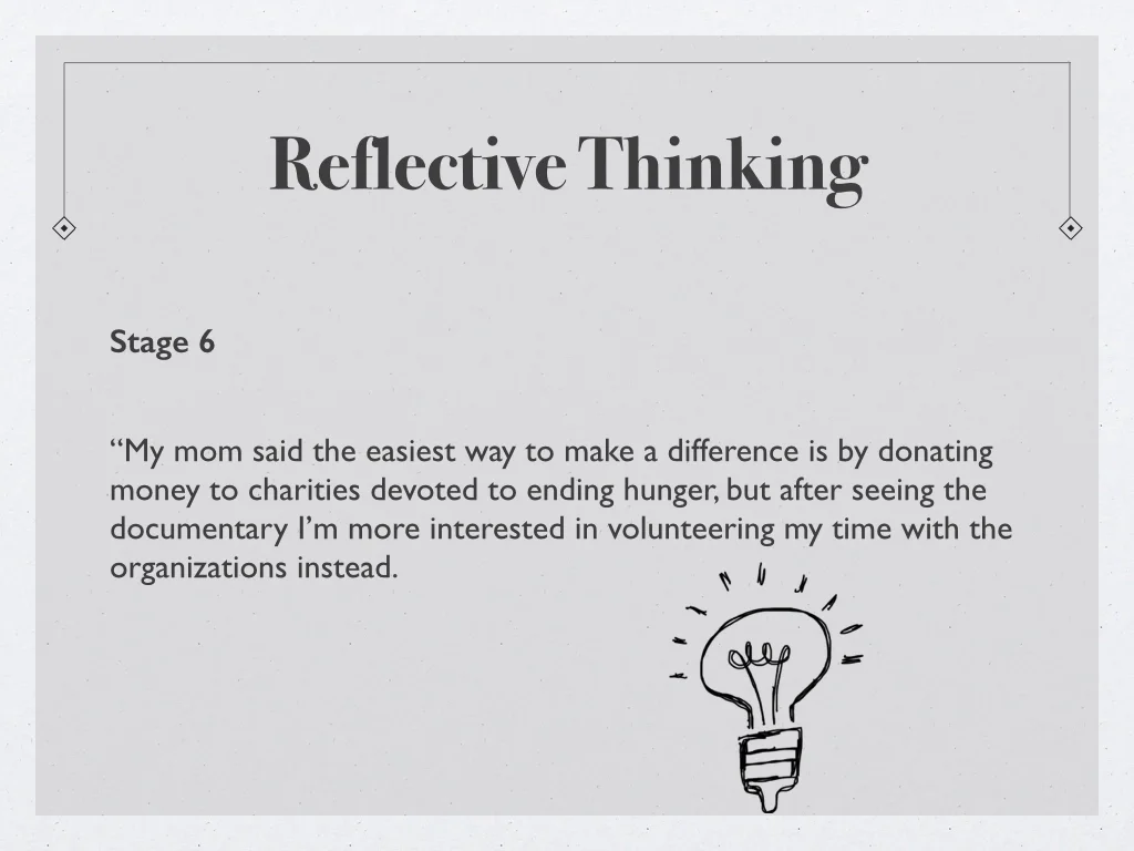 King & Kitchener's Reflective Judgement Model