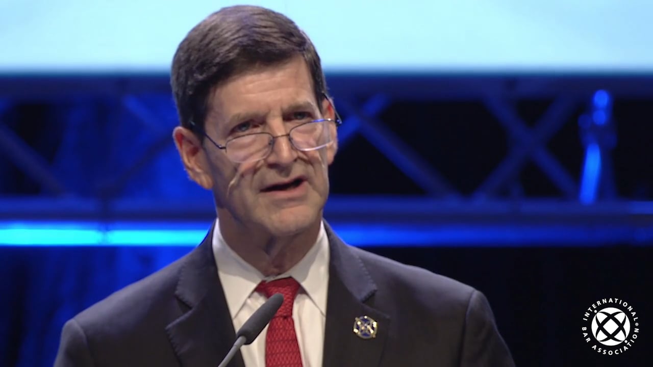 IBA Annual Conference Opening Ceremony - IBA President David W Rivkin ...