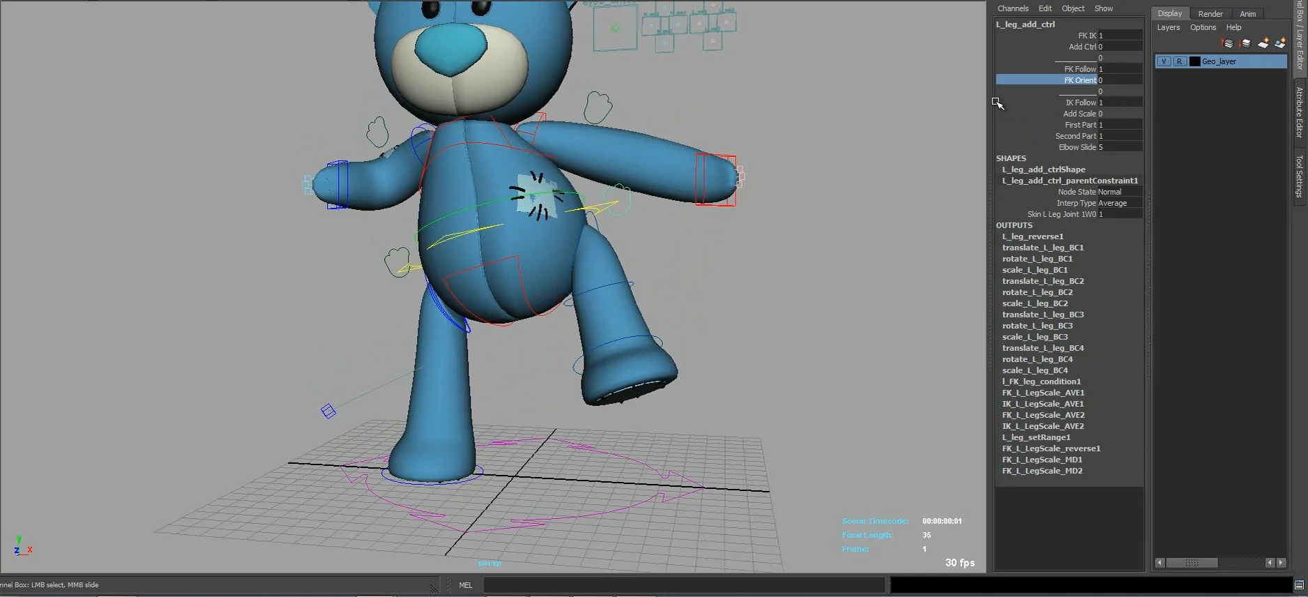 Teddy bear. Modeling and rigging demo. Free rig. on Vimeo
