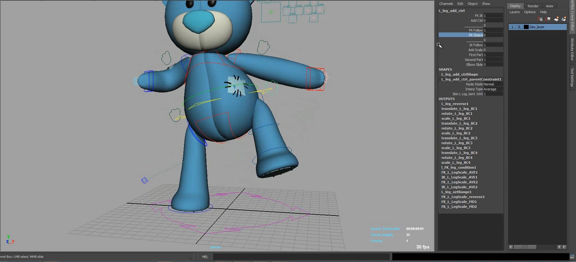 Teddy bear. Modeling and rigging demo. Free rig. on Vimeo
