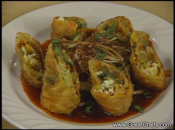Caribbean Lobster Spring Rolls with Crisp Leeks and Red Curry – Honey ...
