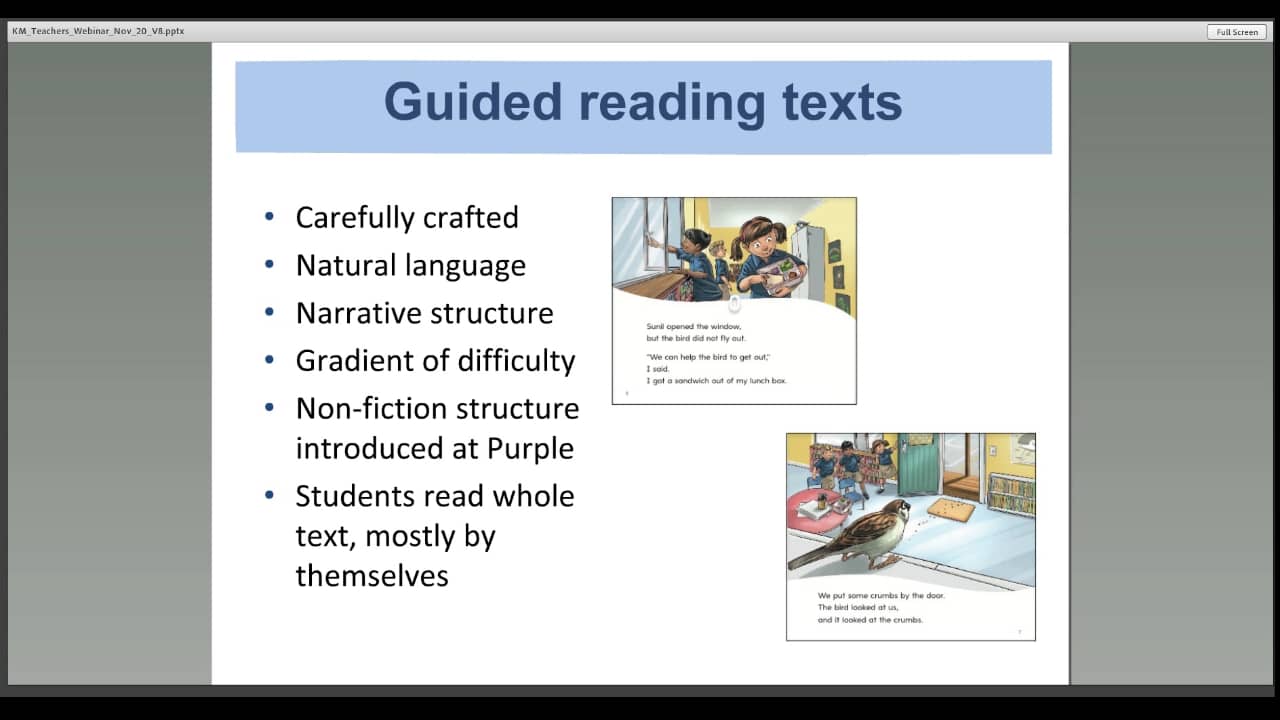 The Guided Reading texts explained on Vimeo