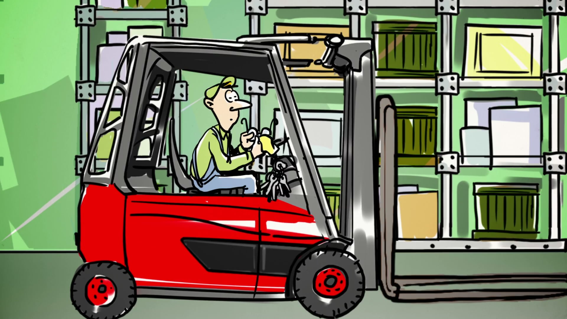 Connect: Flottenmanagement, Fahrerdaten für Gabelstapler on Vimeo