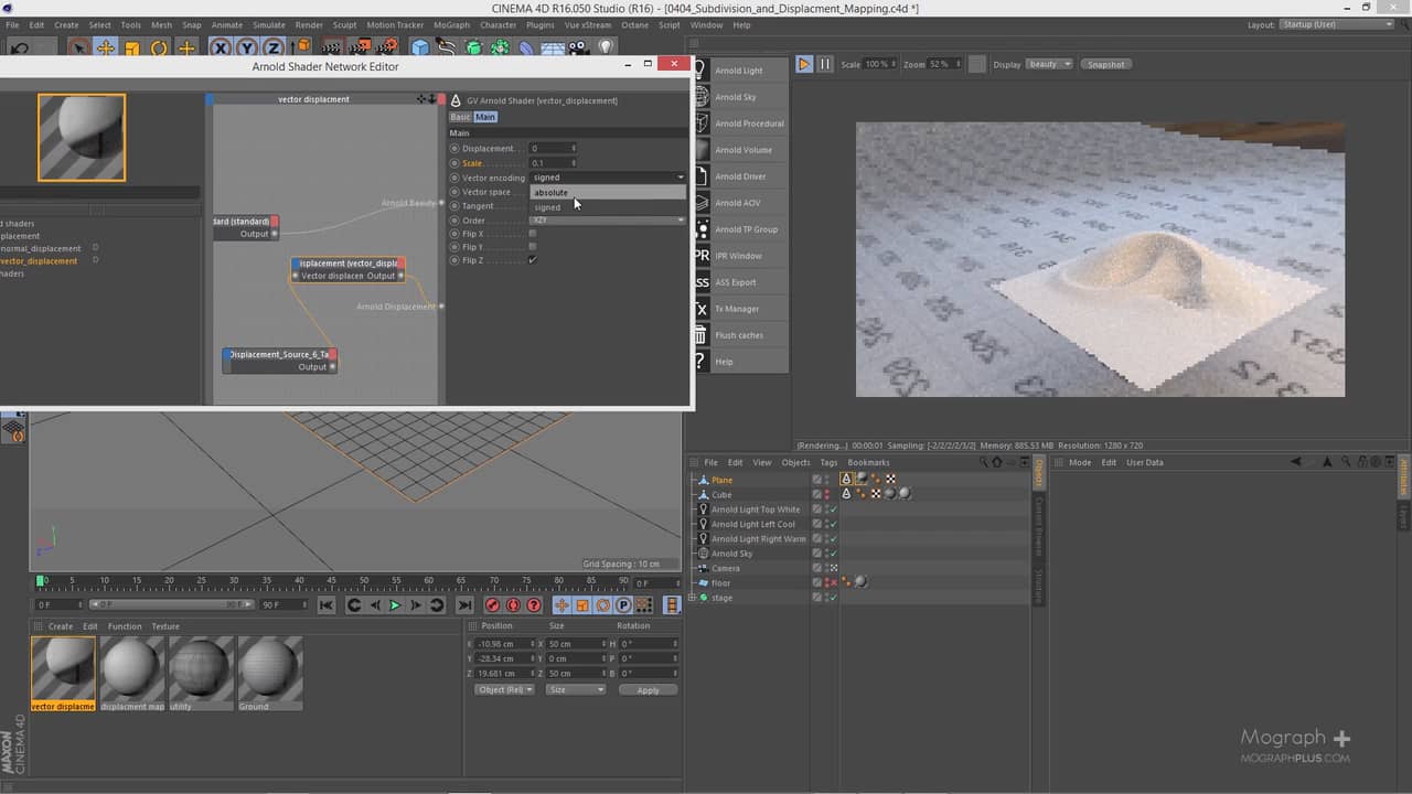 Tutorial No.35 : Subdivision and Displacement Mapping in Arnold For Cinema 4d on Vimeo