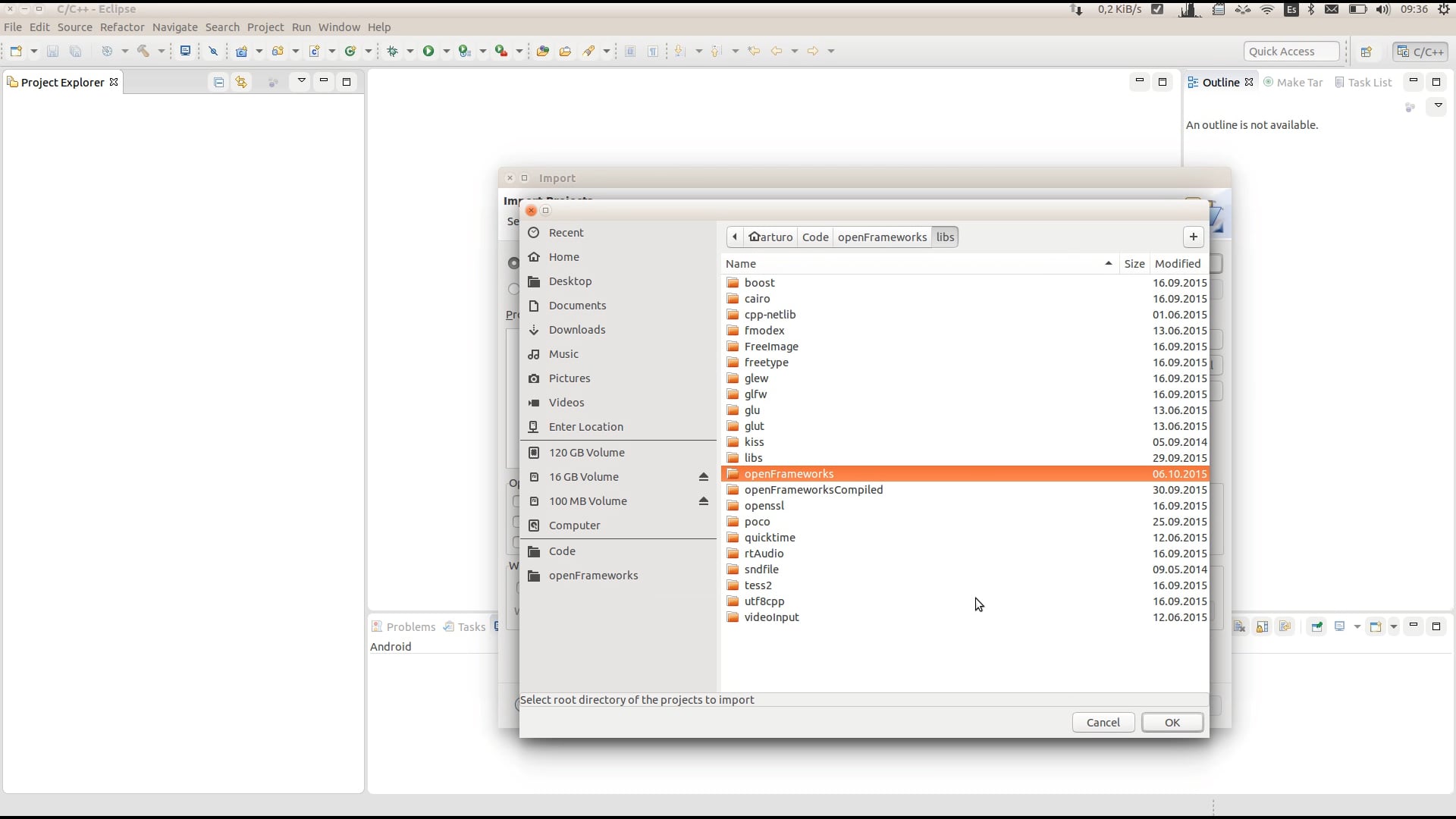 openFrameworks eclipse plugin on Vimeo