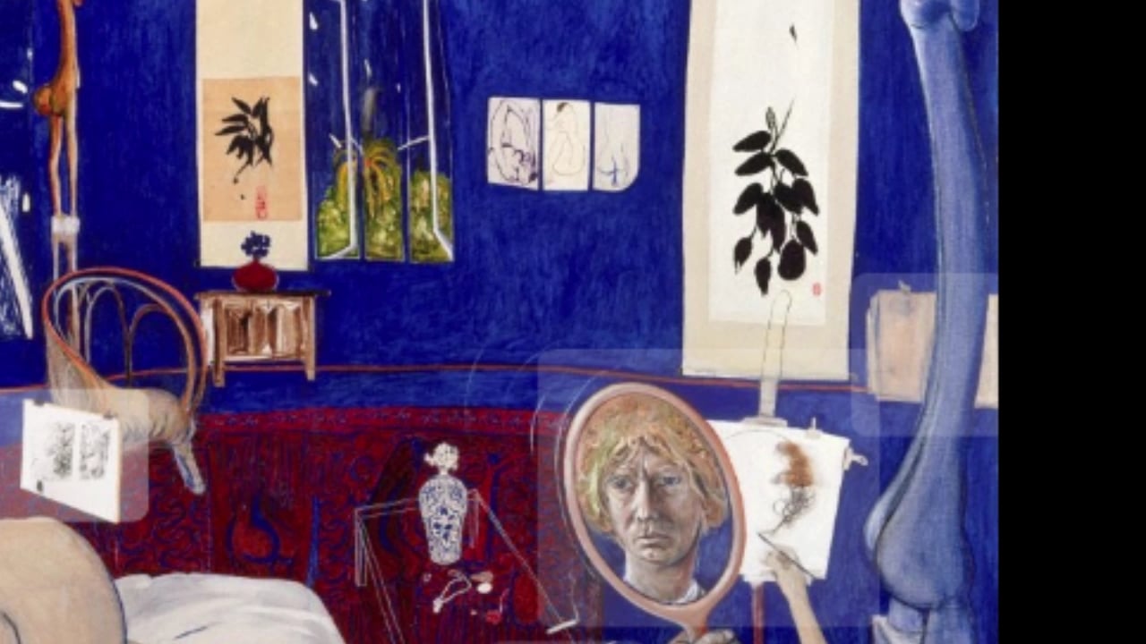 Brett Whiteley Self Portrait in Studio 1976 on Vimeo