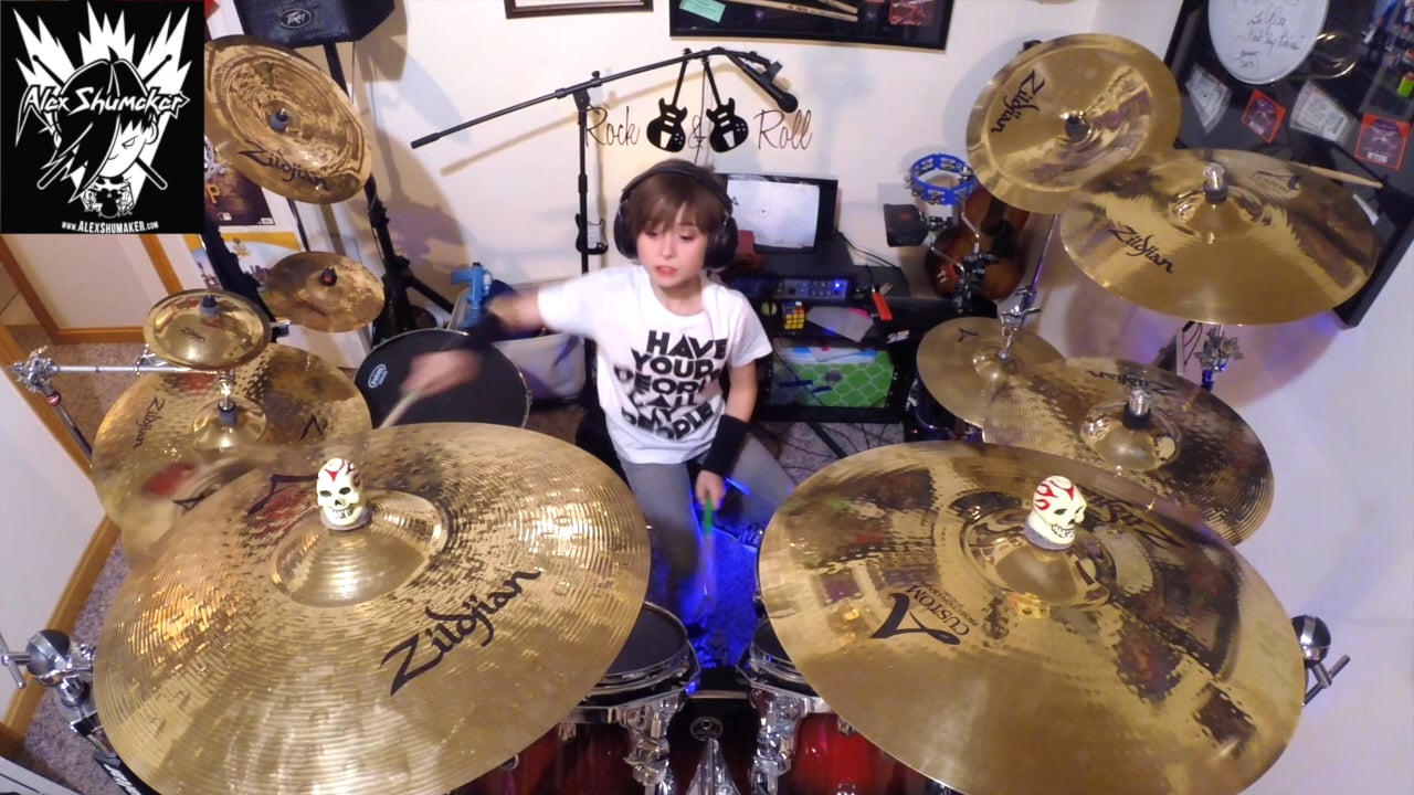 Alex Shumaker drum cover, The Outfield "Your Love" on Vimeo